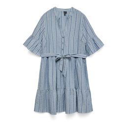 V&eacute;ro Moda Vero Moda Kleid 'VMElena' Damen Gr&ouml;&szlig;e 36 opal / taubenblau / wei&szlig; Sommerkleid