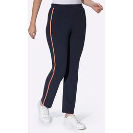 Damen Fleecehosemarine, Gr. 54, unifarben, 100% Polyester, Hosen