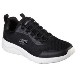 Skechers Herren Slip-On Sneaker "DYNAMIGHT 2.0", Gr. 41, schwarz-wei&szlig;, Mesh, Synthetik, Schuhe, Slipper, Sneaker mit Memory Foam, schmale Form