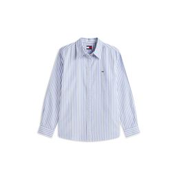 Tommy Jeans Blouse 'Regular Fit' female size XL/XXL Blue / White
