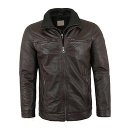 Bugatti Lederjacke Lammnappa in Dunkelbraun | Gr.: 58