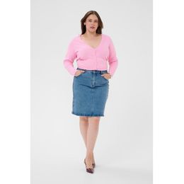 Kaffe curve Strickjacke KCfarsia Regular fit in Pink Frosting | Gr.: S