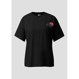 QS T-Shirt in 99D1_schwarz | Gr.: S