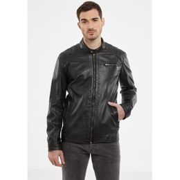 Jilani Lederjacke Lammnappa in Schwarz | Gr.: 54