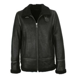 Jilani Lammfell-Lederjacke in Schwarz | Gr.: 58