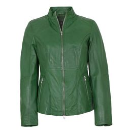 Jilani Lederjacke Lammnappa in Gr&uuml;n | Gr.: 42