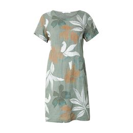 Zabaione Kleid 'Pi44araa' Damen Gr&ouml;&szlig;e 44 cyanblau / braun / khaki / wei&szlig;