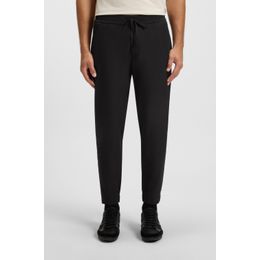 BOSS Green Herren Stretch-Hose "T Flex", schwarz, Gr. 58, unifarben, Web, Obermaterial: 100% Polyester, Hosen, Tapered-fit Hose mit elastischem Bund