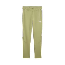 PUMA Workout Pants 'TeamEVOSTRIPE' male size S Olive / White