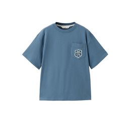 Mango Kids T-Shirt 'A2CAR' Jungen Gr&ouml;&szlig;e 152 royalblau / wei&szlig;
