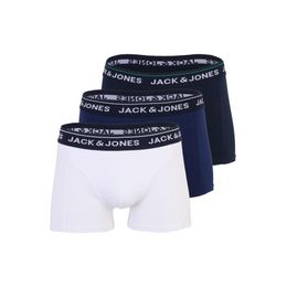 Jack & Jones Jack & Jones Boxershorts 'JACBRANCO' Herren Gr&ouml;&szlig;e XL marine / schwarz / wei&szlig;