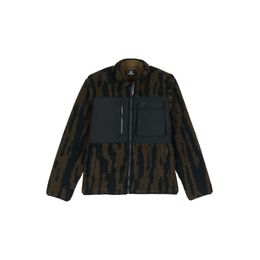 Volcom Fleece Jacket 'STORM STONE' male size XL Dark green / Black