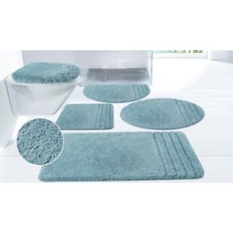 M&ouml;ve Badematte M&Ouml;VE, H:30mm, blau, Polyacryl, Badematten, "Loft, Badvorleger, Badezimmer Teppich", Badteppich, Badematten auch als 2 teiliges Set & rund
