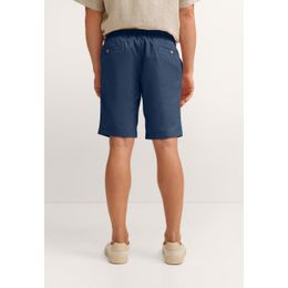 Bugatti Herren Bermudas "Soft touch"350, blau, Gr. 48, unifarben, 98% Baumwolle, 2% Elasthan, Hosen, mit Kordelzug