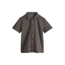 next Button Up Shirt boy size 122 Dark brown / Black