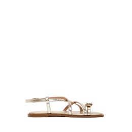 Derimod Sandals female size 38 Beige / Gold