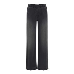 Damen Bequeme Jeans "Style PAM FLARED", schwarz, Gr. 23, RAPHAELA BY Brax, Denim/Jeans, 76% Baumwolle, 11% Lyocell, 10% Elastomultiester, 3%