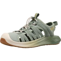 Keen Damen Sandale "WHISPER LITE", Gr. 40, gr&uuml;n, Textil, Schuhe, schnell trockneend, sto&szlig;d&auml;mpfend, sehr leicht