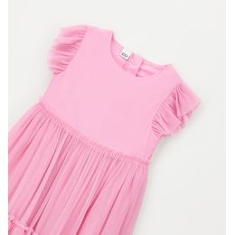 IDO M&auml;dchen Sommerkleid "BABY GIRL LAY DRESS", pink, Gr. 104, 100% Polyester, Kleider