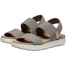 Keen Damen Sandale "ELLE BACKSTRAP", Gr. 42, grau, Textil, Schuhe, aus waschbarem Stretchmaterial