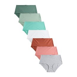 Next Panty Damen Gr&ouml;&szlig;e 8XL cognac / graumeliert / gr&uuml;n / lachs / wei&szlig;