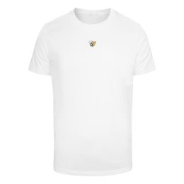 MisterTee Herren T-Shirt "MisterTee Herren Skull Bear Tee", wei&szlig;, Gr. L, unifarben, 100% Baumwolle, Shirts