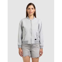 Khujo Damen Blouson "INIE", grau, Gr. XL, unifarben, Twill, 100% Baumwolle, Jacken