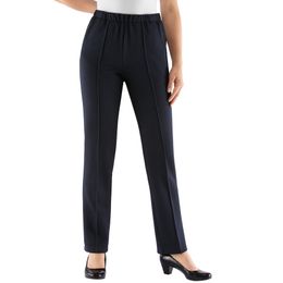 Classic Basics Damen Jerseyhose, blau, Gr. 50, unifarben, 100% Polyester, Hosen