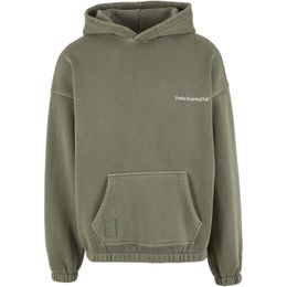 Herren Kapuzenpullover "Another Cotton Lab SRC Warm Up Hoodie", gr&uuml;n, Gr. L, ANOTHER COTTON LAB, mehrfarbig, 52% Baumwolle, 48% Polyester, Pullover