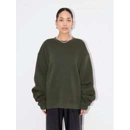 LEGER Damen Sweatshirt "Indra, LeGer by Lena Gercke", gr&uuml;n, Gr. 36, Sweatware, Obermaterial: 65% Baumwolle, 35% Polyester, Sweatshirts, Rundhals,