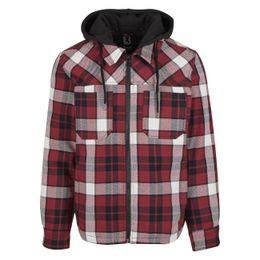 Brandit Herren Winterjacke "Brandit Brandit Top Heavy Twill Jacket", rot, Gr. S, kariert, 100% Baumwolle, Jacken