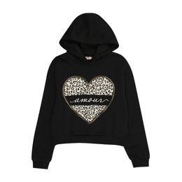 Only Girls Sweatshirt 'KOGCooper' M&auml;dchen Gr&ouml;&szlig;e 110/116 kitt / gold / schwarz / wei&szlig;