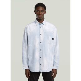 G-Star Raw G-STAR Herren Langarmshirt "Oversized 1-Pocket Overshirt", wei&szlig;, Gr. XL, Obermaterial: 100% Baumwolle, Shirts