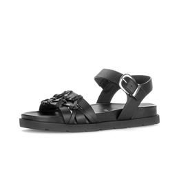 Gabor Damen Riemchensandale "Riemchensandale", Gr. 39, schwarz, Schuhe