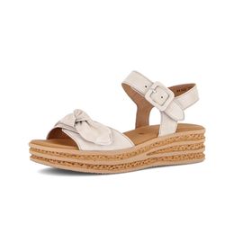 Gabor Damen Plateausandaletten "Plateau Sandale", Gr. 44, beige, Schuhe