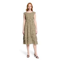 Betty Barclay Damen Chiffonkleid "Damen mit Bindeg&uuml;rtel", beige, Gr. 46, Obermaterial: 100% Polyester. Futter: 65% Polyester, 35% Viskose, Kleider