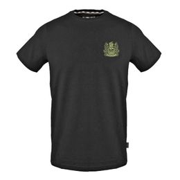 Aquascutum - T-Shirt f&uuml;r Herren, Rundhalsausschnitt (Schwarz)