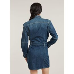 G-Star Raw G-STAR Damen Bodykleid "Biker Kleid", blau, Gr. M, Obermaterial: 80% Baumwolle, 20% Baumwolle, Kleider