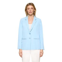 Betty Barclay Damen Longblazer "Damen mit Reverskragen"powder blau, Gr. 48, Obermaterial: 96% Polyester, 4% Elasthan. Futter: 100% Polyester, Blazer