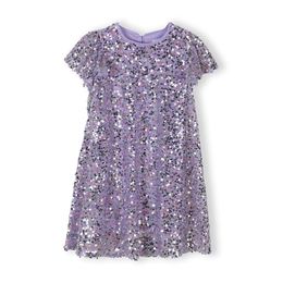 MINOTI Kleid M&auml;dchen Gr&ouml;&szlig;e 164/170 lavendel / altrosa / silber