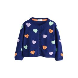 next Strickjacke M&auml;dchen Gr&ouml;&szlig;e 140 navy / mint / orange