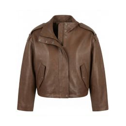 RICANO Damen Lederjacke "Lederjacke Debora", braun, Gr. XS, Obermaterial: 100% Lammnappaleder LANA. Futter: 100% Polyester PES., Jacken,