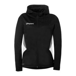 Uhlsport Damen Trainingsjacke "Trainingsjacke Equipe 29 Multi Hood Women", schwarz, Gr. L, Obermaterial: 100% Polyester Pol. recyc.., Jacken