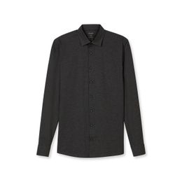 OLYMP Herren Businesshemd "OLYMP No. Six 24/Seven, Super Slim, Urban Kent", grau, Gr. 45, 92% Baumwolle, 8% Elasthan, Hemden