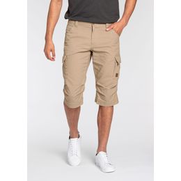 Bruno Banani Herren Bermudas, beige, Gr. 38, Denim/Jeans, Obermaterial: 100% Baumwolle, Hosen, schmale Passform, gerade Beinform, mit Cargotaschen