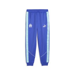 Puma Sporthose "Olympique de Marseille KING Anthem Hose Herren", blau, Gr. XL, Obermaterial: 63% Polyester, 37% Baumwolle. Taschenfutter: 100%