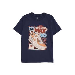 Nike Sportswear T-Shirt 'AIR MAX 90' Jungen Gr&ouml;&szlig;e 147/158 beige / navy / braun