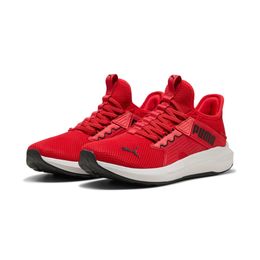 Puma Damen Laufschuh "SOFTRIDE ENZO 5 SLIP TECH", Gr. 46, rot, Textil, Schuhe, SLIPTECH Technologie: praktisches Anziehen ohne H&auml;nde