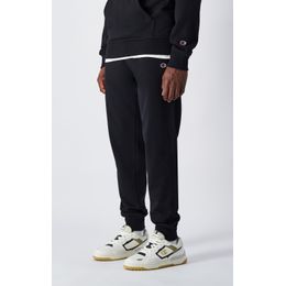 Champion Herren Jogginghose "SPORTWEAR JOGGERS Slim Fit", schwarz, Gr. M, Obermaterial: 70% Baumwolle, 30% Polyester, Hosen, mit elastischem Bund und