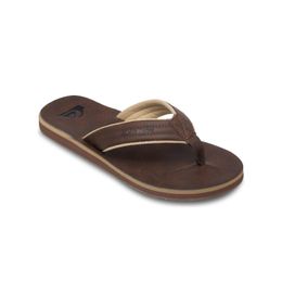 Quiksilver Herren Sandale "Carver Nubuck", Gr. 13, braun, Obermaterial: 95% Synthetik + 5% Polyester/Futter: 100% Textil/Laufsohle: 100% TPR., Schuhe